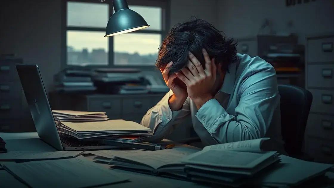 sintomas de burnout no trabalho: como identificar e cuidar antes que piore